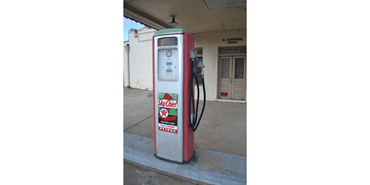 East End gas pump | wall