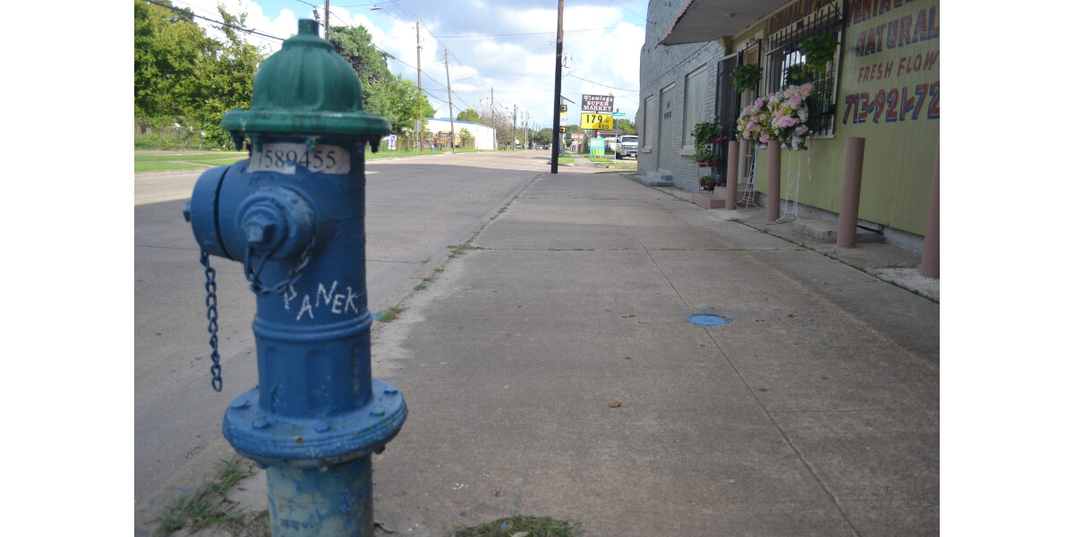 East End fire hydrant up close | wall